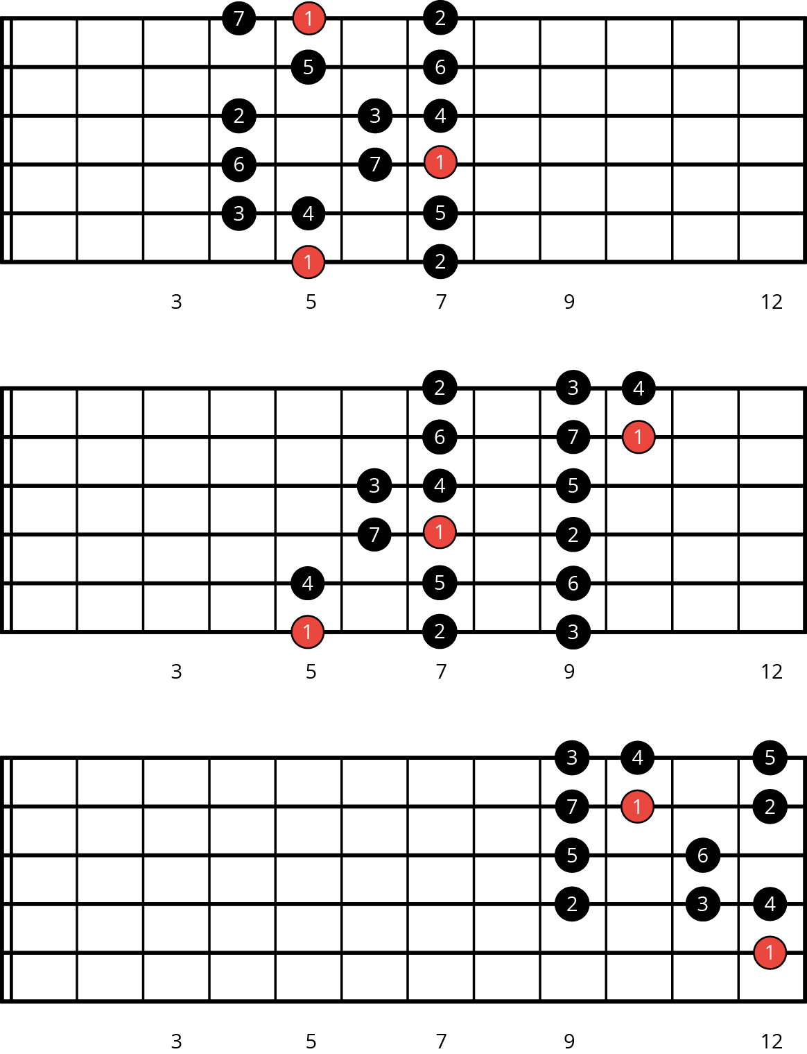 A Major Scale Patterns – Troy Lawrence | UI/UX Designer